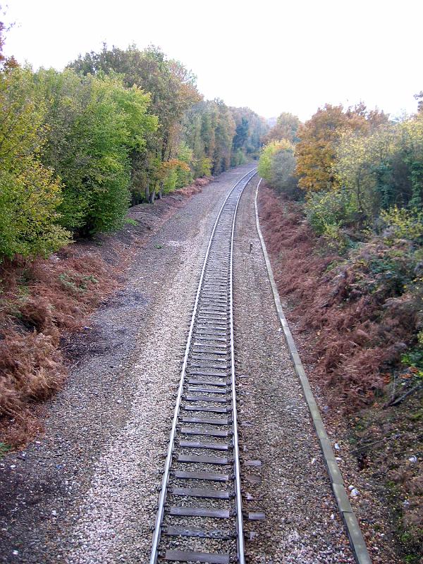 Single track railway line 02