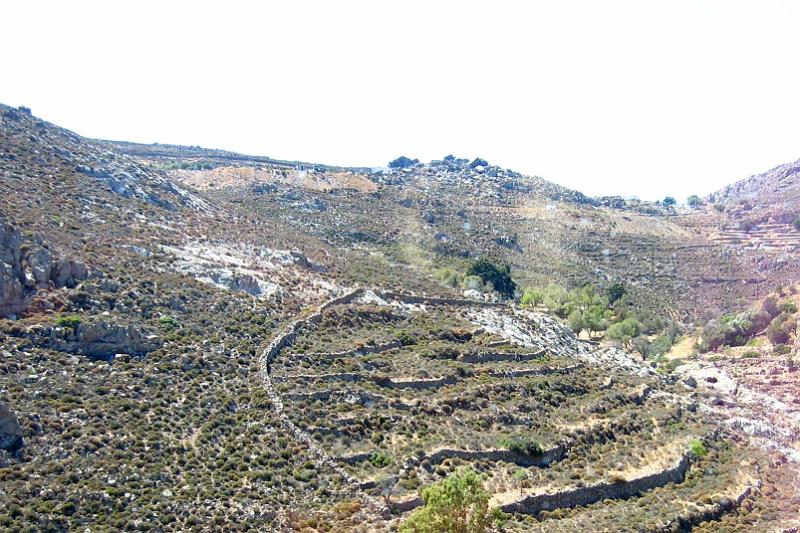GREEK ISLANDS Patmos terracing